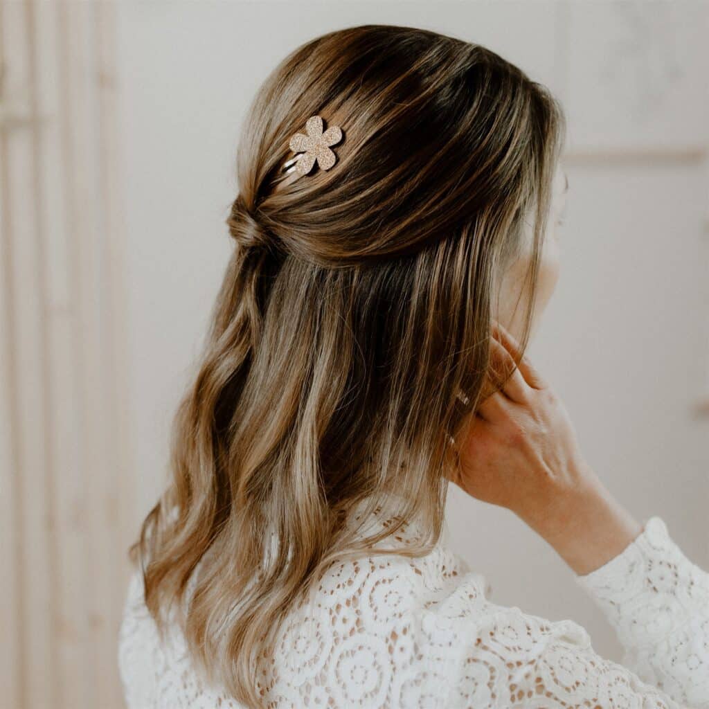 Barrette simple - Fleur - Les Petites Hirondelles